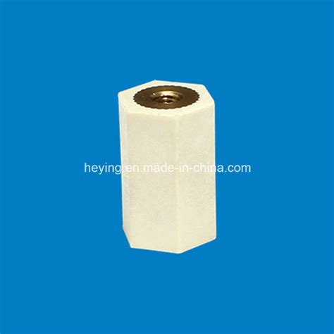 Plastic Hexagonal Prism For Electric Facilities Injection Thread Hex Connector Connector And