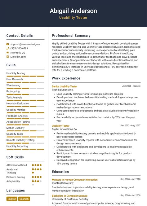 24 Performance Tester Resume Examples And Templates For 2025 Top Tips Resumedesignai