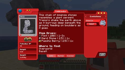 Cobblemon Pokédex Cobbledex Screenshots Minecraft Mods CurseForge