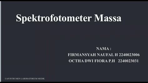 Spektrofotometer Massa Uap Instrumen Lab Medik D Iv Analis