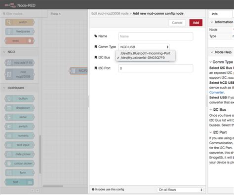 MCP23008 Using NCD And Node Red IoT For The Masses