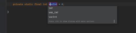 How To Set Intellij So It Forces The Static Final Variable In The Format Of VAR NAME Stack