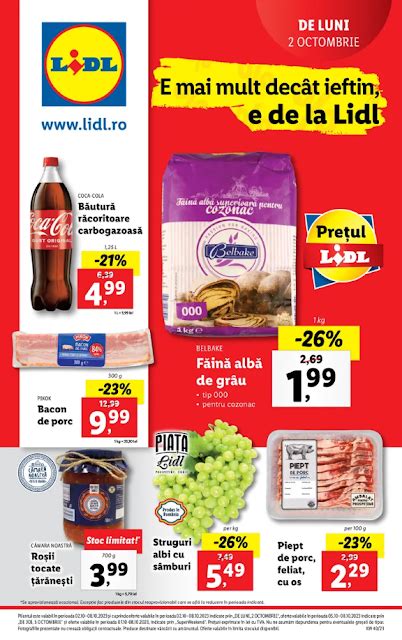 LIDL Catalog Brosura 02 08 10 2023 Cămara Noastră Lidl Plus Super Weekend