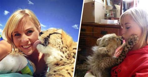 Девушка из Великобритании спасла маленького гепарда от рук браконьеров и не смогла с ним расстаться