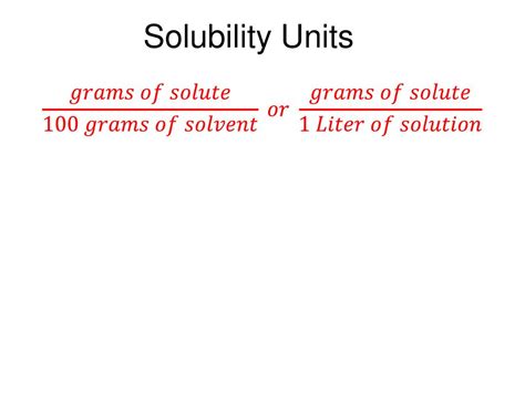 Solubility Ppt Download
