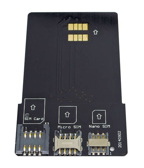 Professional Sim Card Adapter Plug In Micro Nano Sim To Full Size Sim Adapter Pcb