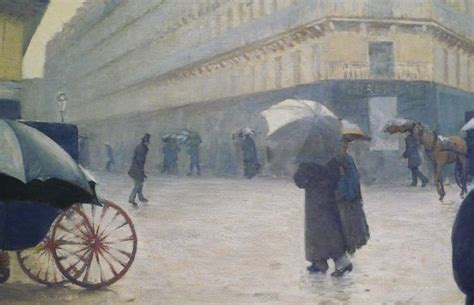 Caillebotte Rainy Day Paris Street A Rainy Day By Gustave Caillebotte
