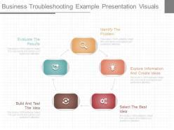 Ppt Business Troubleshooting Example Presentation Visuals PowerPoint Shapes PowerPoint Slide