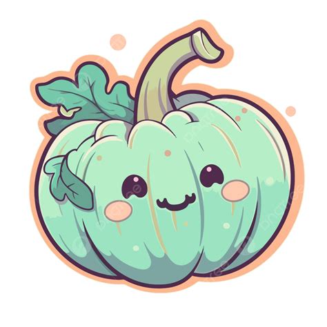 녹색 잎 클립 아트와 귀여운 귀엽다 호박 벡터 만화 파스텔 호박 절연 스티커 디자인 상표 Png 일러스트 및 벡터 에 대한 무료 다운로드 Pngtree