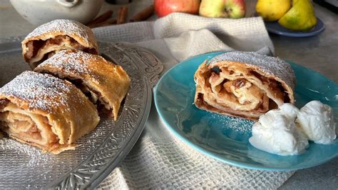 strudel very fast and easy to cook შტრუდელი სწრაფი და ადვილი