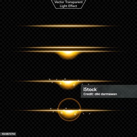 빛나는 조명 효과의 집합입니다 현실적인 렌즈와 반짝 빛입니다 블랙 투명 한 배경에 고립 반짝와 스타 버스트입니다 벡터 일러스트 레이 션 디자인에 대한 스톡 벡터 아트 및