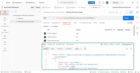 How To Retrieve Records From The Dataverse Environment In Postman