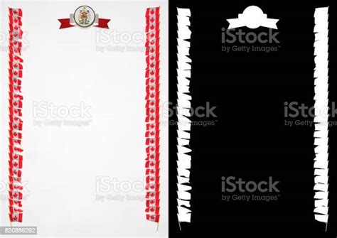 프레임과 깃발 그리고 팔의 외 투의 캐나다와 국경 3 차원 일러스트 레이 션 공란에 대한 스톡 사진 및 기타 이미지 공란 교육 디자인 Istock