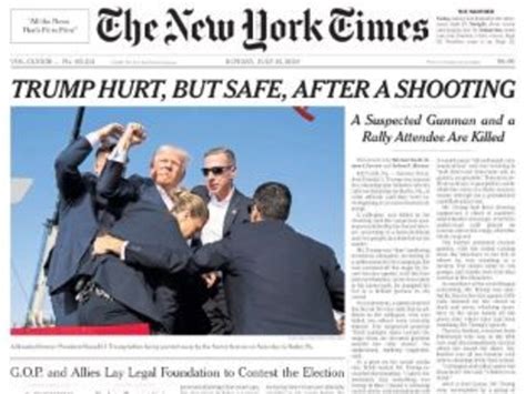 Trump Assassination Attempt Worlds Front Pages The Courier Mail