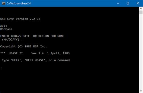 DBase II And Windows Sydneysmith