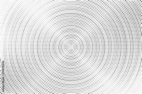 Radial Halftone Gradient Background Dotted Concentric Texture With