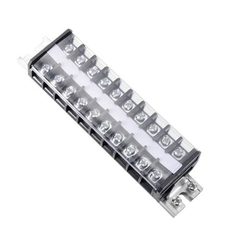 10 Way Screw Barrier Terminal Block Strip Connector 660v 20a Dual Row