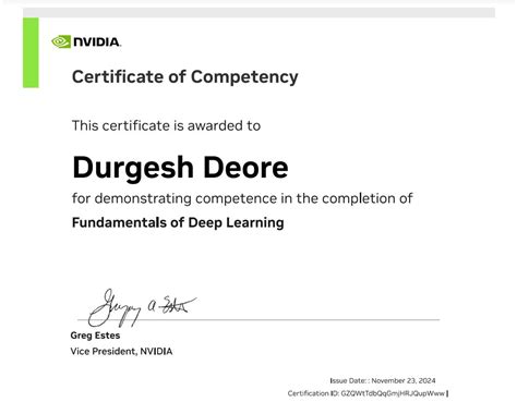 Durgesh Deore On Linkedin Deeplearning Nvidia Machinelearning