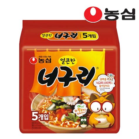 [농심] 얼큰한맛 너구리 120g X 5입 믿고 사는 즐거움 Ssg Com