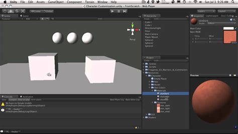 243 Unity3d Tutorial From Scratch Part L Skin Color Youtube