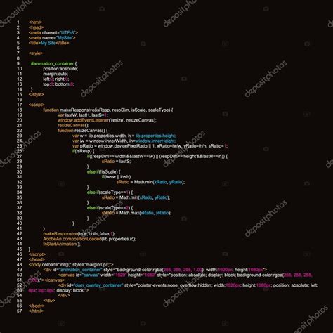 programación código HTML