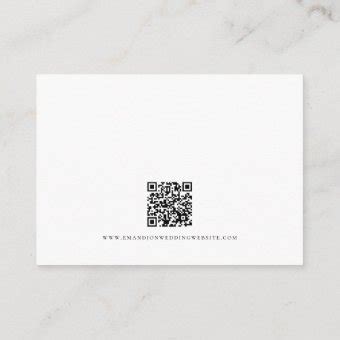 Photo Overlay Script QR Code Details Wedding Enclosure Card Zazzle