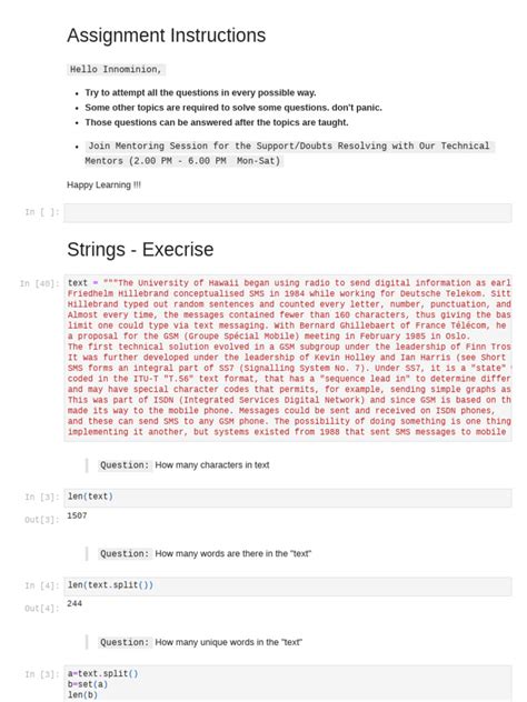 Assignment 02 Python Strings Pdf Telecommunications Standards