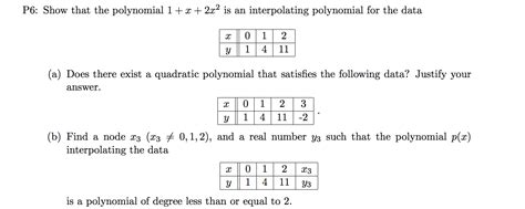 solved p6 show that the polynomial 1 x 2x2 is an