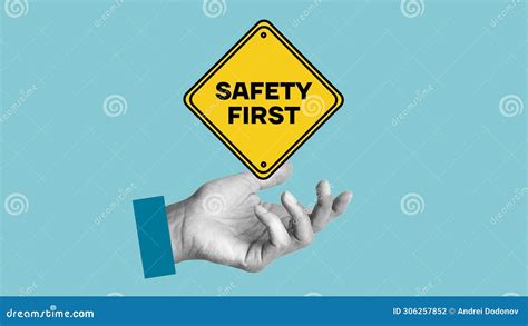 Safety First Is Shown Using The Text Zero Accidents First Secure