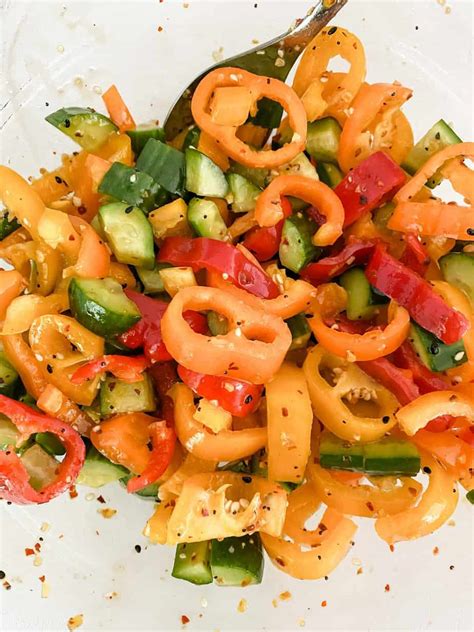 Viral Pepper And Cucumber Salad Lovely Delites