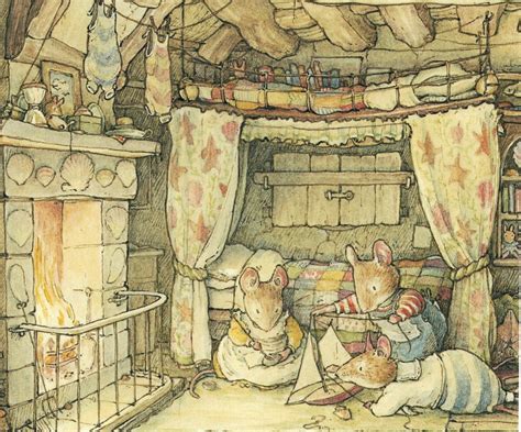 Brambly Hedge Vintage Print Jill Barklem Mice Outing 1999 Etsy