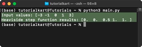 Numpy Heaviside Heaviside Step Function Element Wise