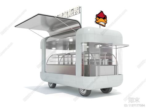 移动餐车3d模型下载【id 1137177384】 知末3d模型网