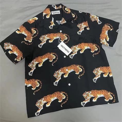 남성 여성 11 최고 품질 티셔츠 티셔츠 호랑이 패턴 하와이 셔츠 Aliexpress