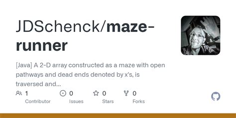 GitHub JDSchenck Maze Runner Java A D Array Constructed As A Maze With Open Pathways And
