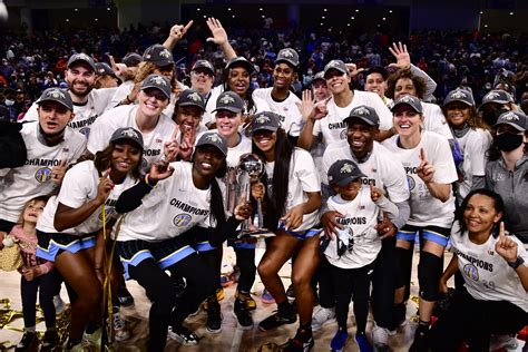 Candace Parker Chicago Sky Are Crowned 2021 Wnba Champions Slam