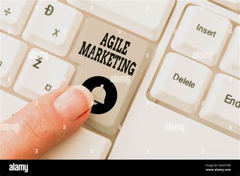 Writing Displaying Text Agile Marketing Business Overview Focusing