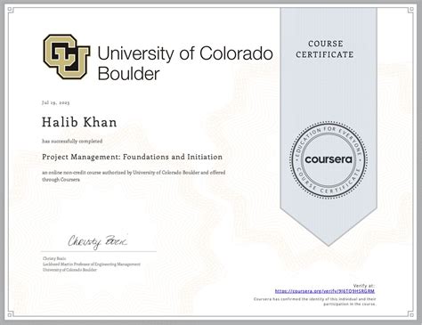 Halib Khan On Linkedin Project Management Foundations And Initiation University Of Colorado…