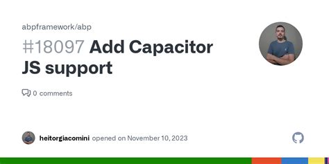 add capacitor js support · issue 18097 · abpframework abp · github