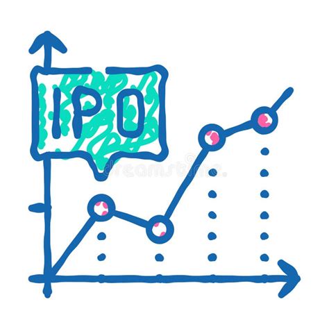 Ipo Initial Public Offering Infographic Icon Doodle Illustration Stock