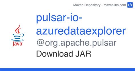download pulsar io azuredataexplorer jar org apache pulsar