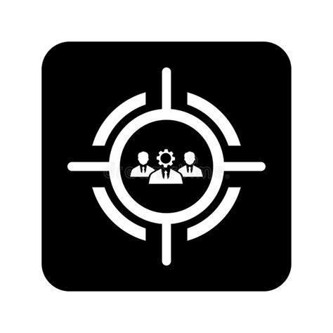 受众目标客户图标 圆向量设计 库存例证 插画 包括有 聘用 对象 公司 合作 目的 种类 249276105