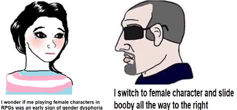 two types of people who play female chars in rpgs r dankmemes