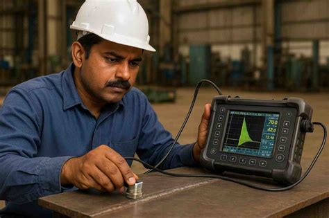 Ultrasonic Testing Quality Concept