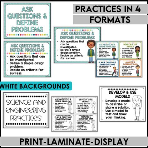 Science And Engineering Ngss Practices Posters Classroom Decor Bulletin Boards
