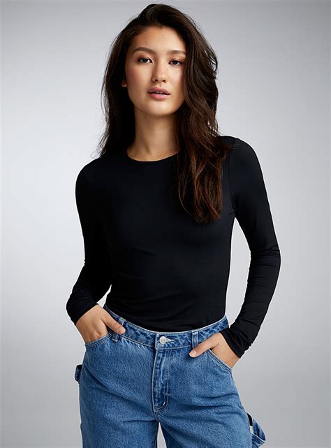 Crew Neck Nylon Bodysuit Twik Bodysuits For Women Summer Simons