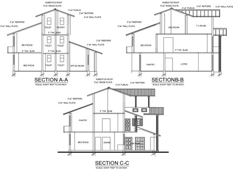 House Section Autocad Drawing Artofit