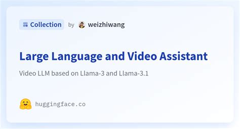 Video Language Model Llama A Weizhiwang Collection