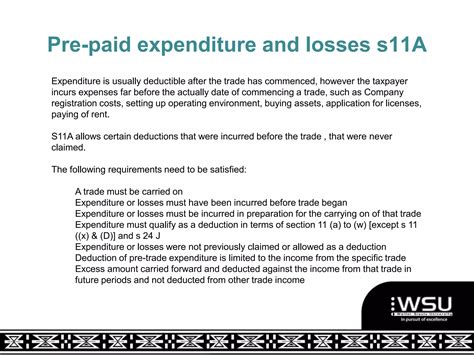General Deduction Formulas Ppt