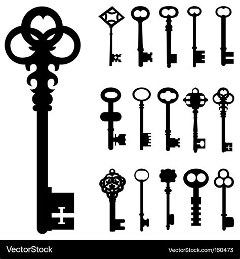 Keys Royalty Free Vector Image Vectorstock